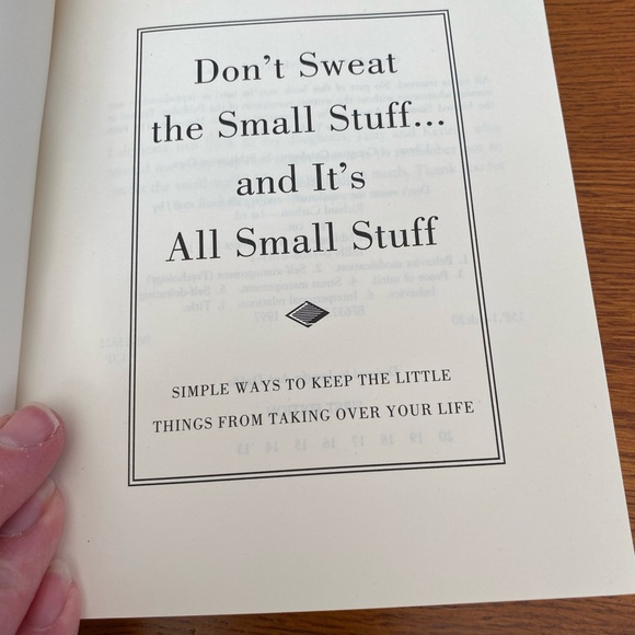 hyperion new york publishing | Other | Nwt Book Dont Sweat The Small ...